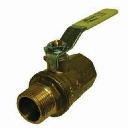 Midland Industries Ball Valve, 14 Nominal, MIP x FIP, 600 psi WOG, 150 psi WSP, 20 to 248 deg F ...